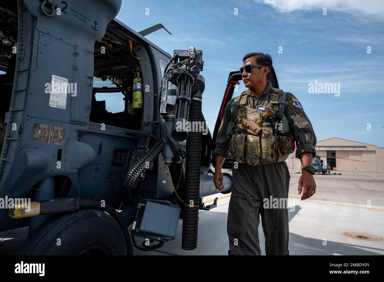 Lt. Col. Melvin Bonifacio, 301st Rescue Squadron director of operations ...