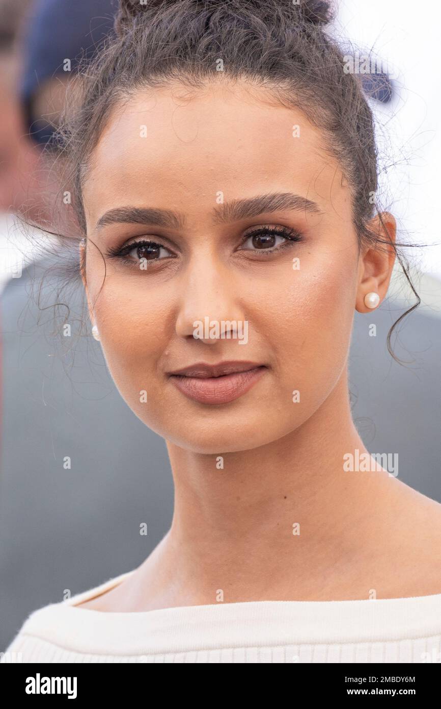 Oulaya Amamra poses for photographers at the photo call for the film ...