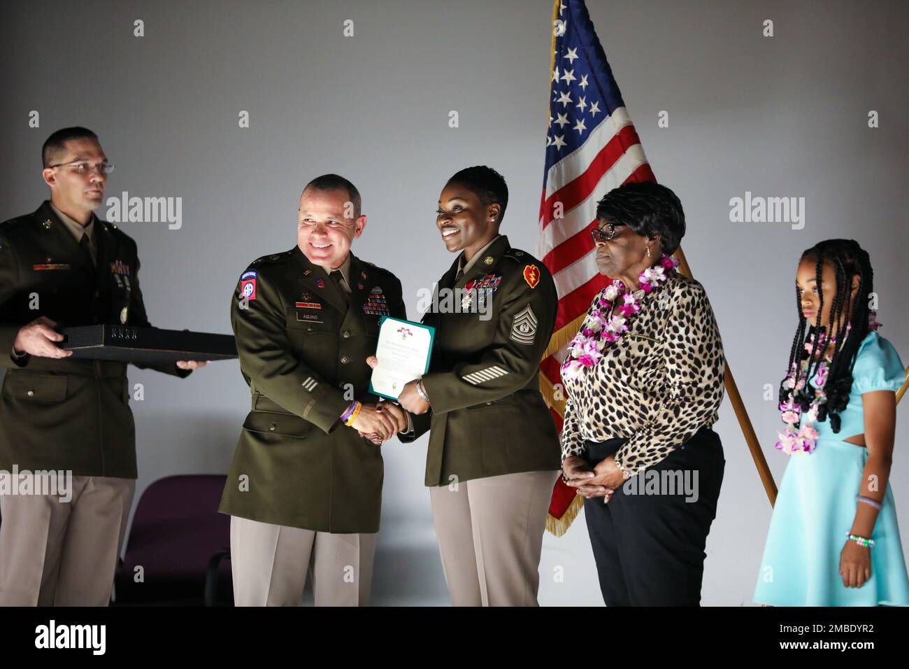 CSM Laquyin N. Brock of 25th Division Sustainment Troop Battalion ...