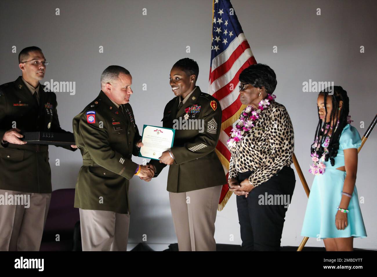 CSM Laquyin N. Brock of 25th Division Sustainment Troop Battalion ...