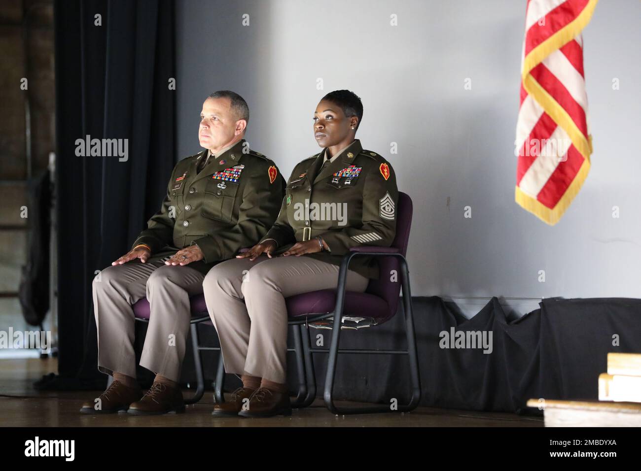 CSM Laquyin N. Brock of 25th Division Sustainment Troop Battalion ...