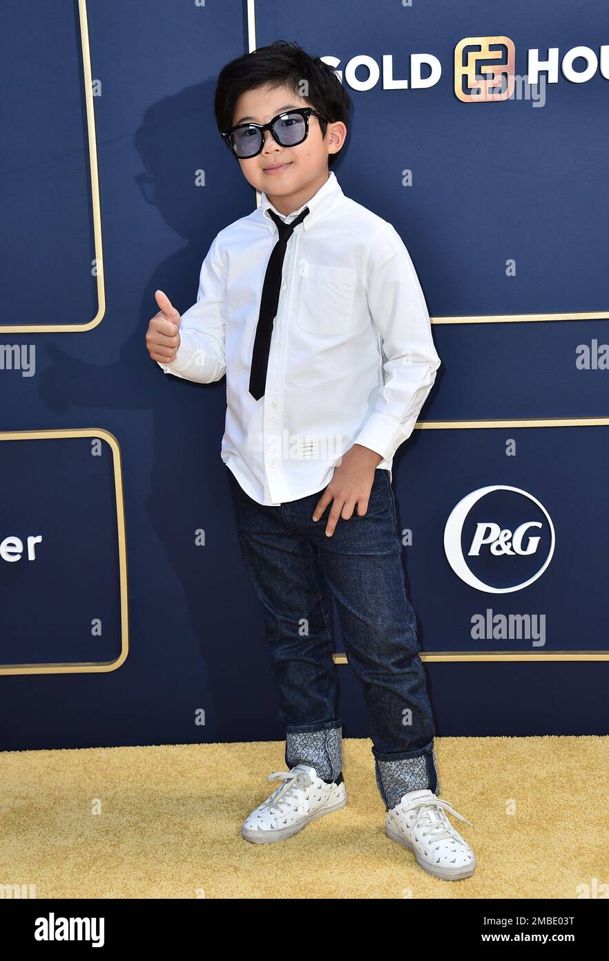 Alan Kim arrives at the Gold House Gala on Saturday, May 21, 2022, at ...