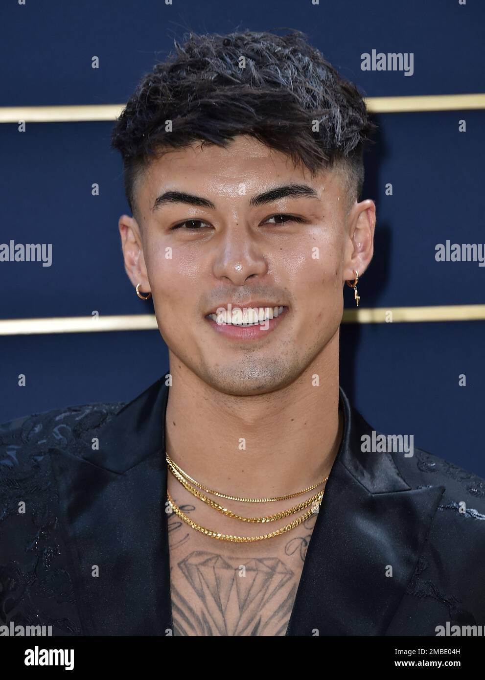 Eric Priest arrives at the Gold House Gala on Saturday, May 21, 2022 ...