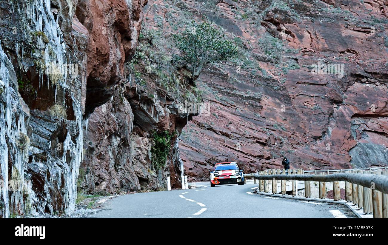 Monte Carlo, Principality Of Monaco. 20th Jan, 2023. Elfyn EVANS, Scott ...