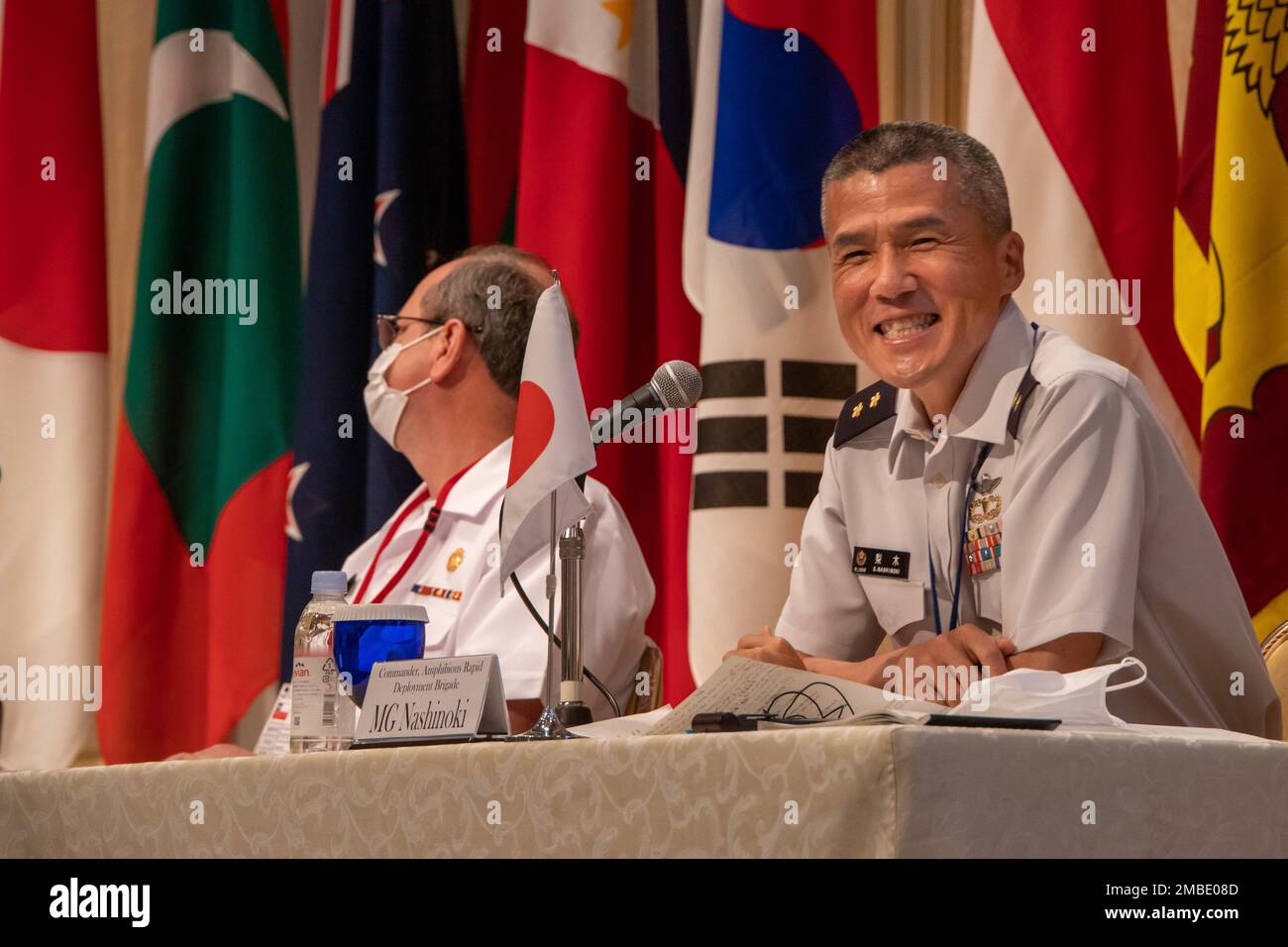 Japan Ground Self-Defense Force Maj. Gen. Shingo Nashinoki, Commander ...
