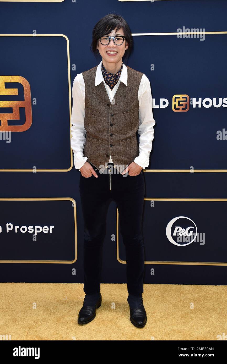 Alice Wu arrives at the Gold House Gala on Saturday, May 21, 2022, at Vibiana in Los Angeles ...