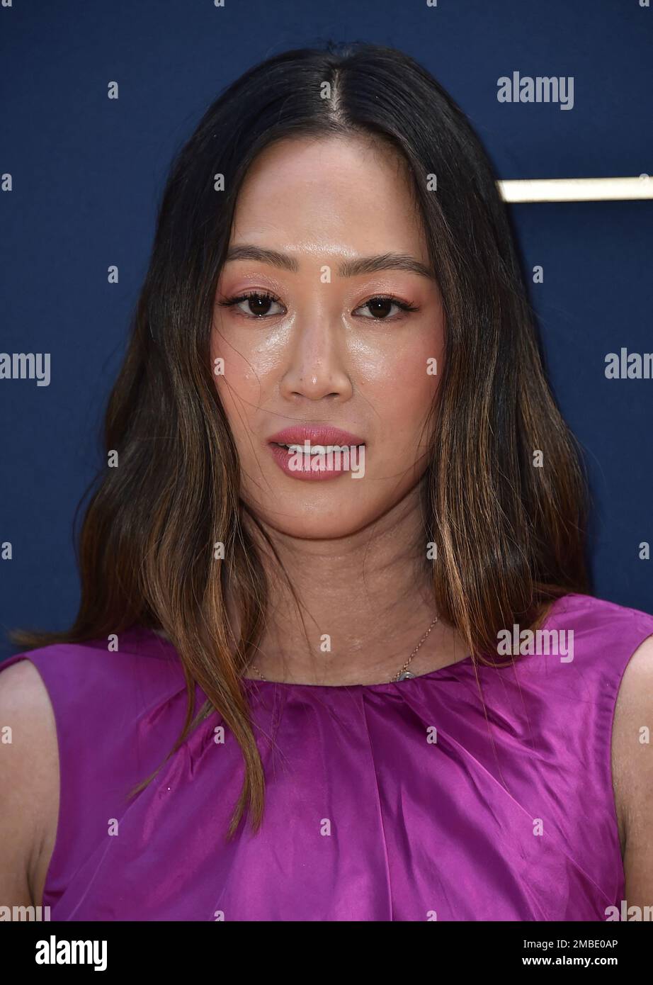 Aimee Song arrives at the Gold House Gala on Saturday, May 21, 2022, at ...