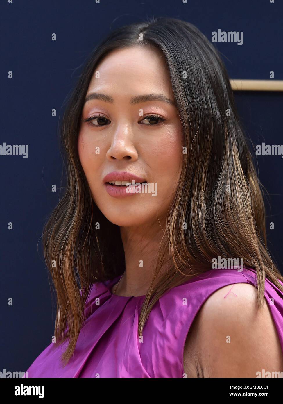 Aimee Song arrives at the Gold House Gala on Saturday, May 21, 2022, at ...