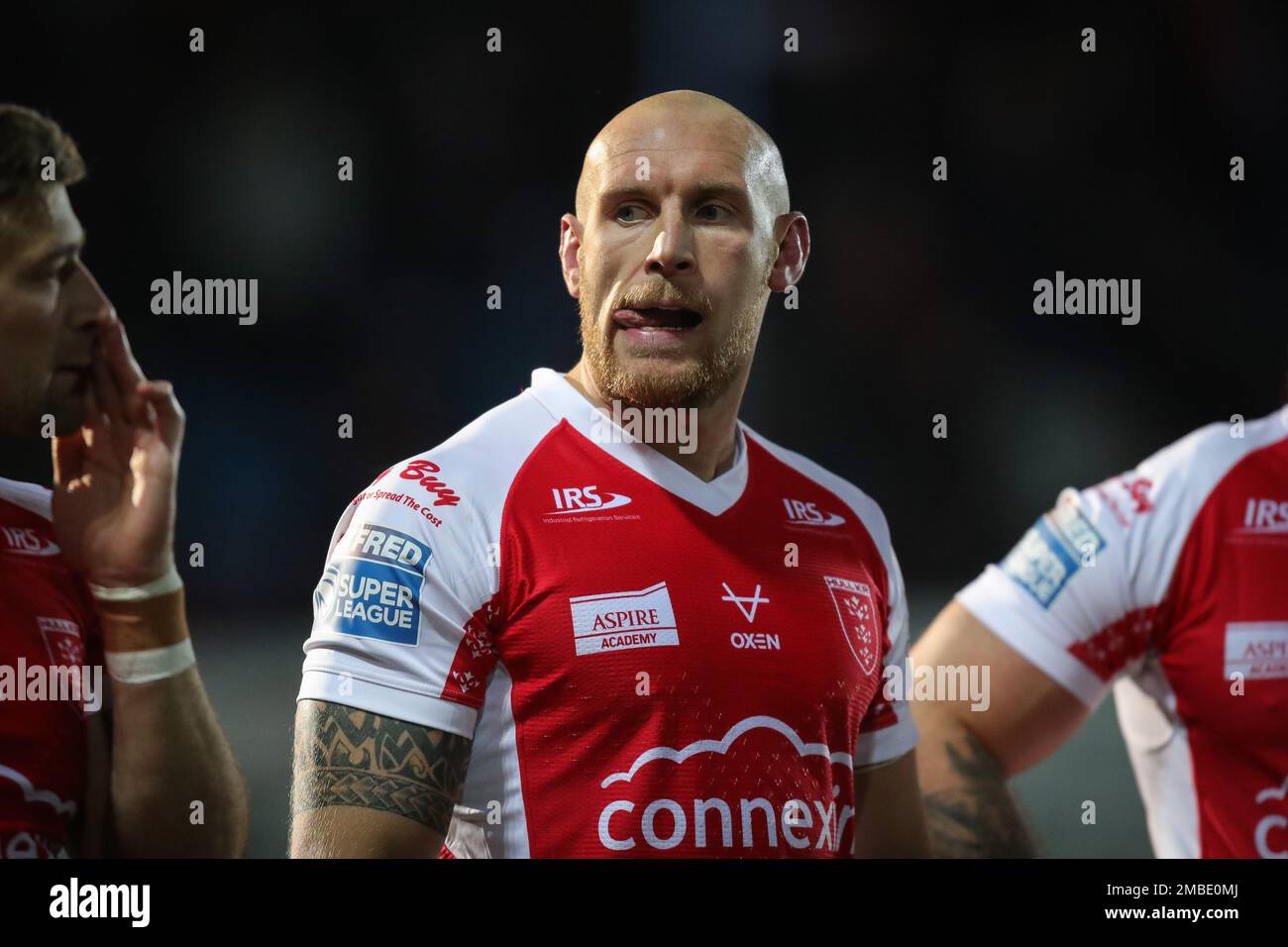 Featherstone, UK. 20th Jan, 2023. Dean Hadley #22 of Hull KR during the ...