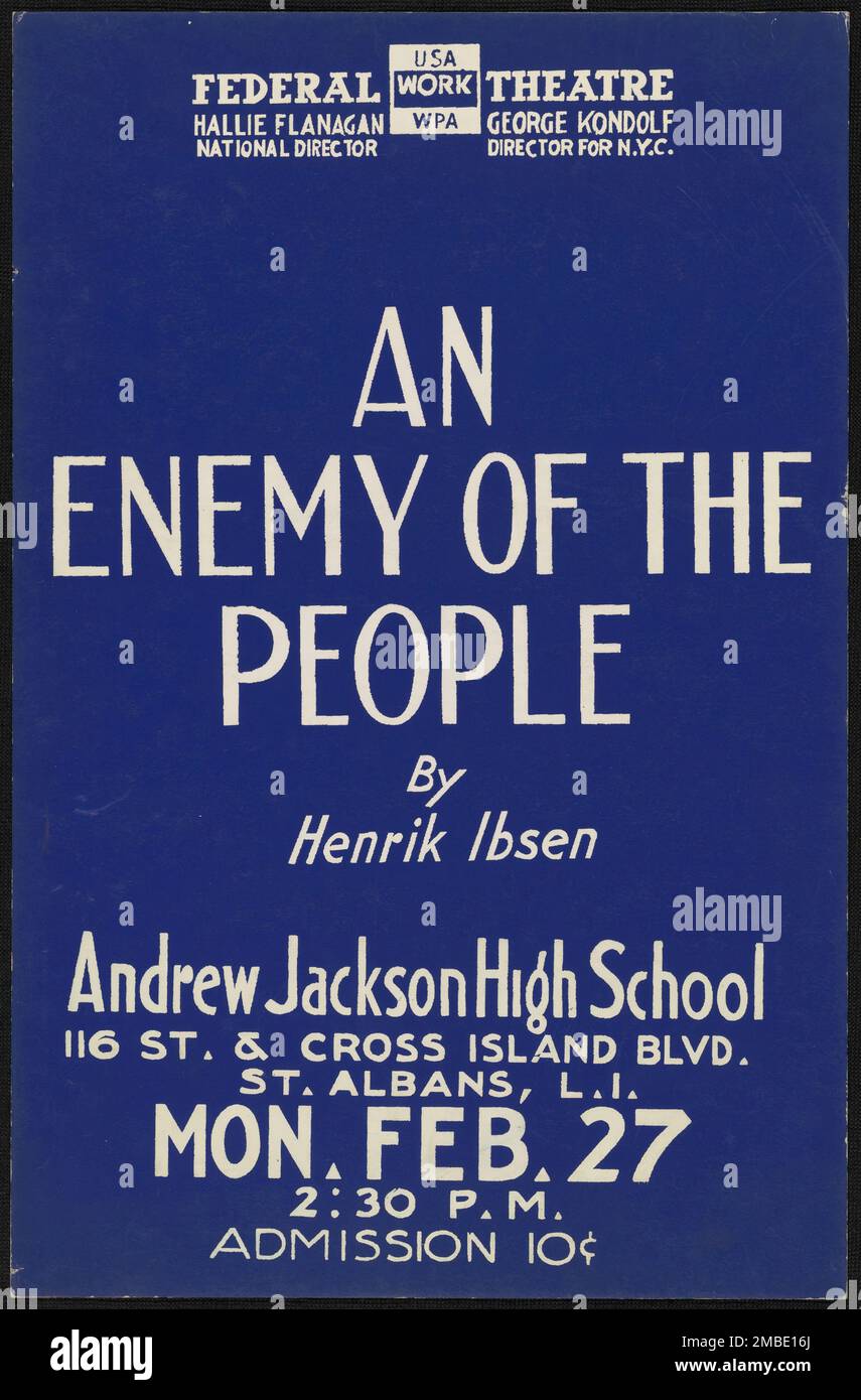 An enemy of the people in theatre hi-res stock photography and images ...