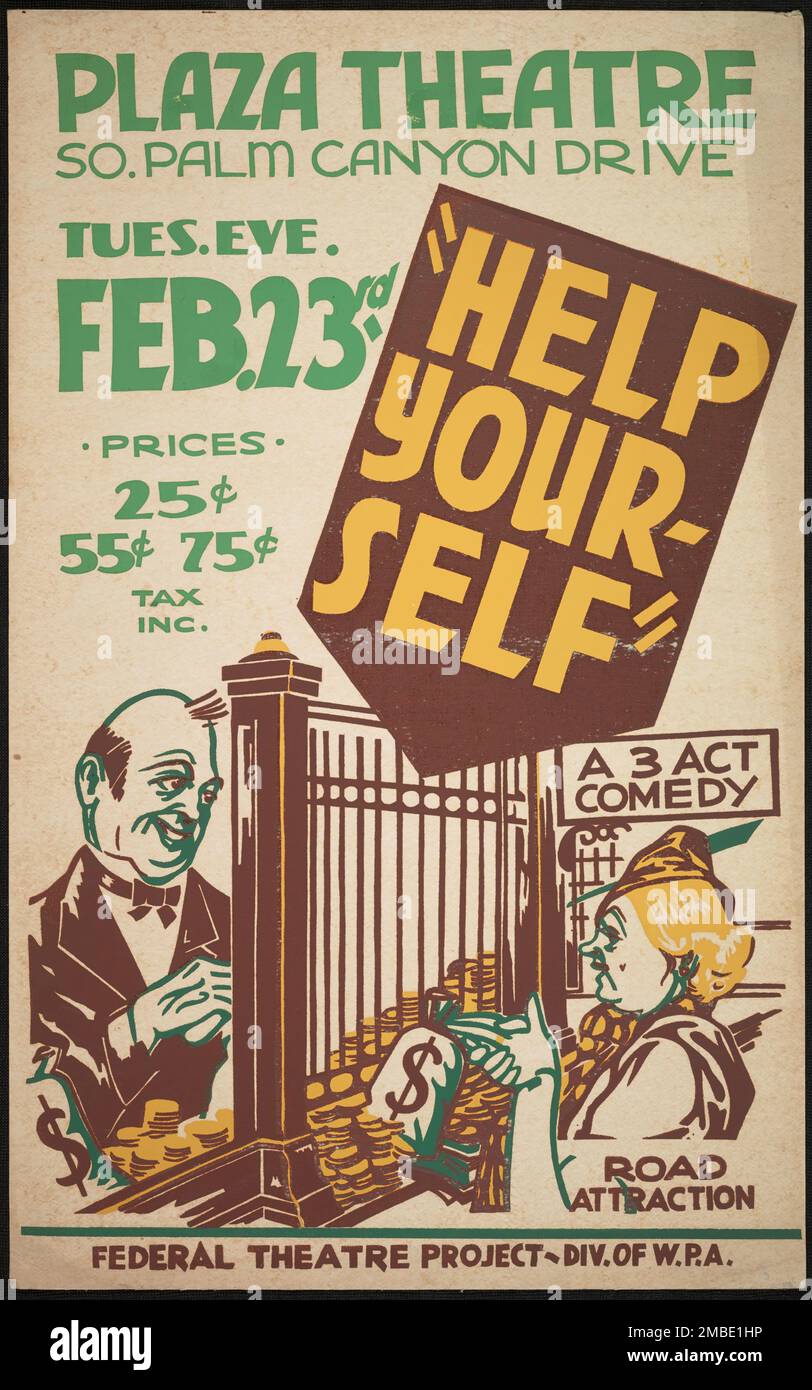 Help Yourself, (Palm Springs?), [193-]. 'Plaza Theatre..."Help Yourself ...