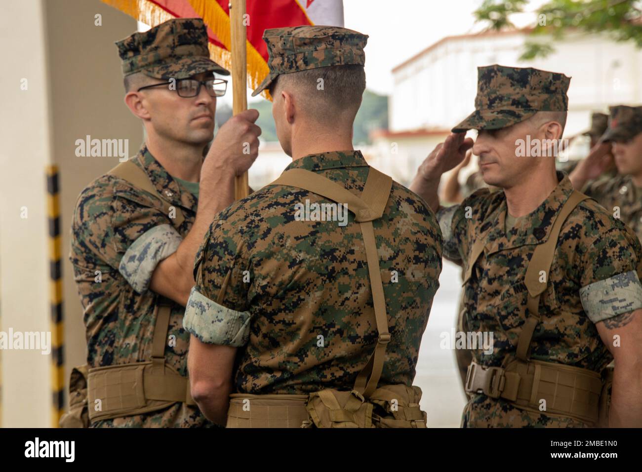 U.S. Marine Corps Lt. Col. Jeremy Nelson, the outgoing commanding ...