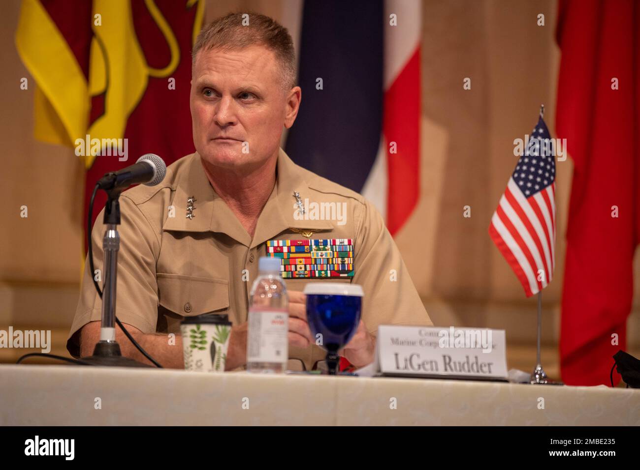 U.S. Marine Corps Lt. Gen. Steven R. Rudder, commander, U.S. Marine ...