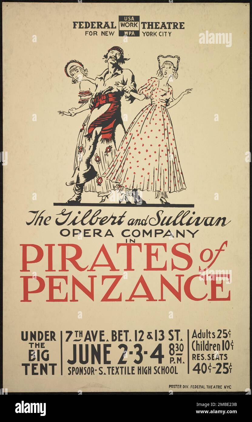 Pirates of Penzance, [193-]. 'Federal Theatre for New York City - The ...