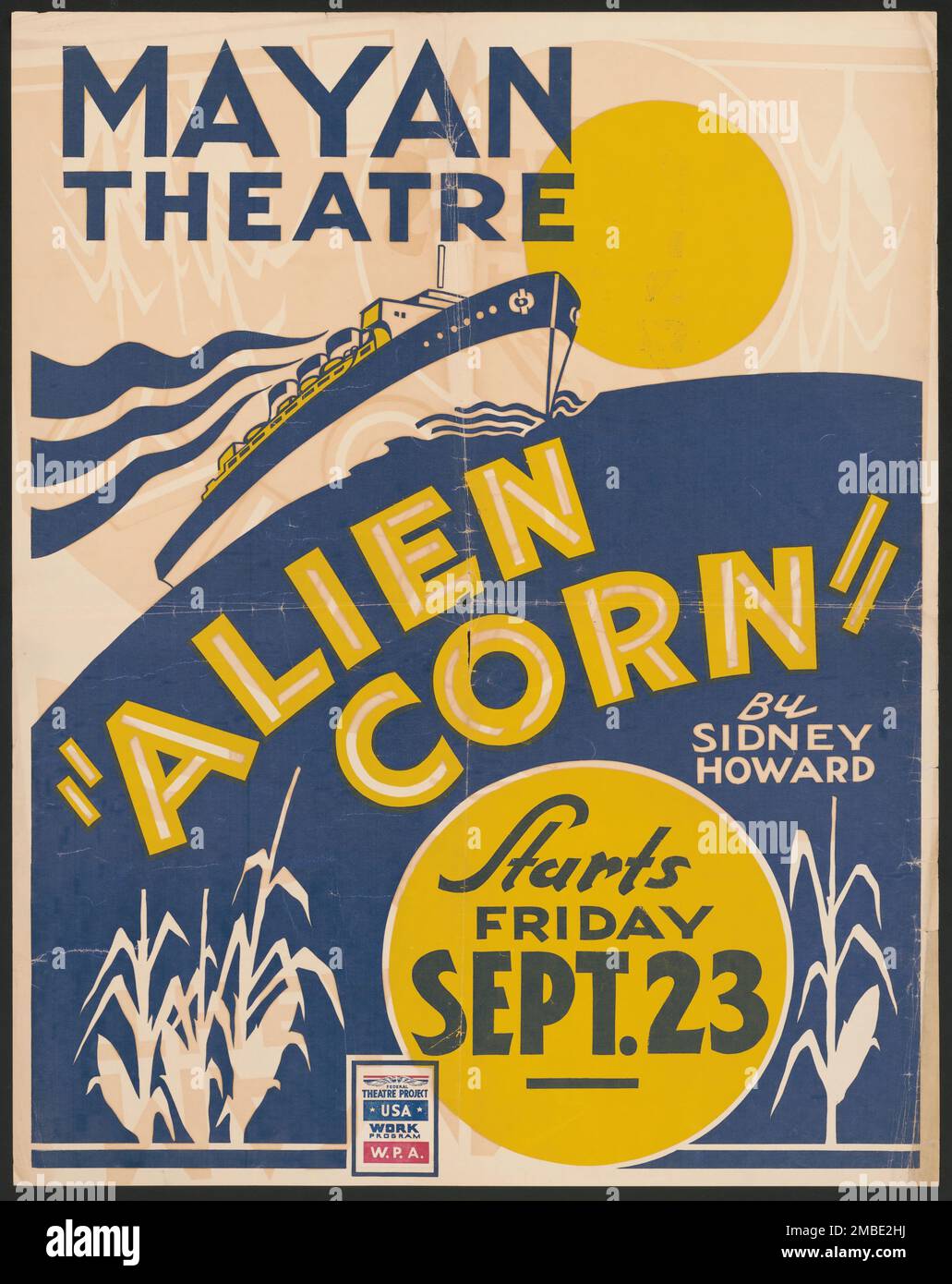 Alien Corn, [Los Angeles]. [193-]. 'Mayan Theatre - "Alien Corn" - By ...