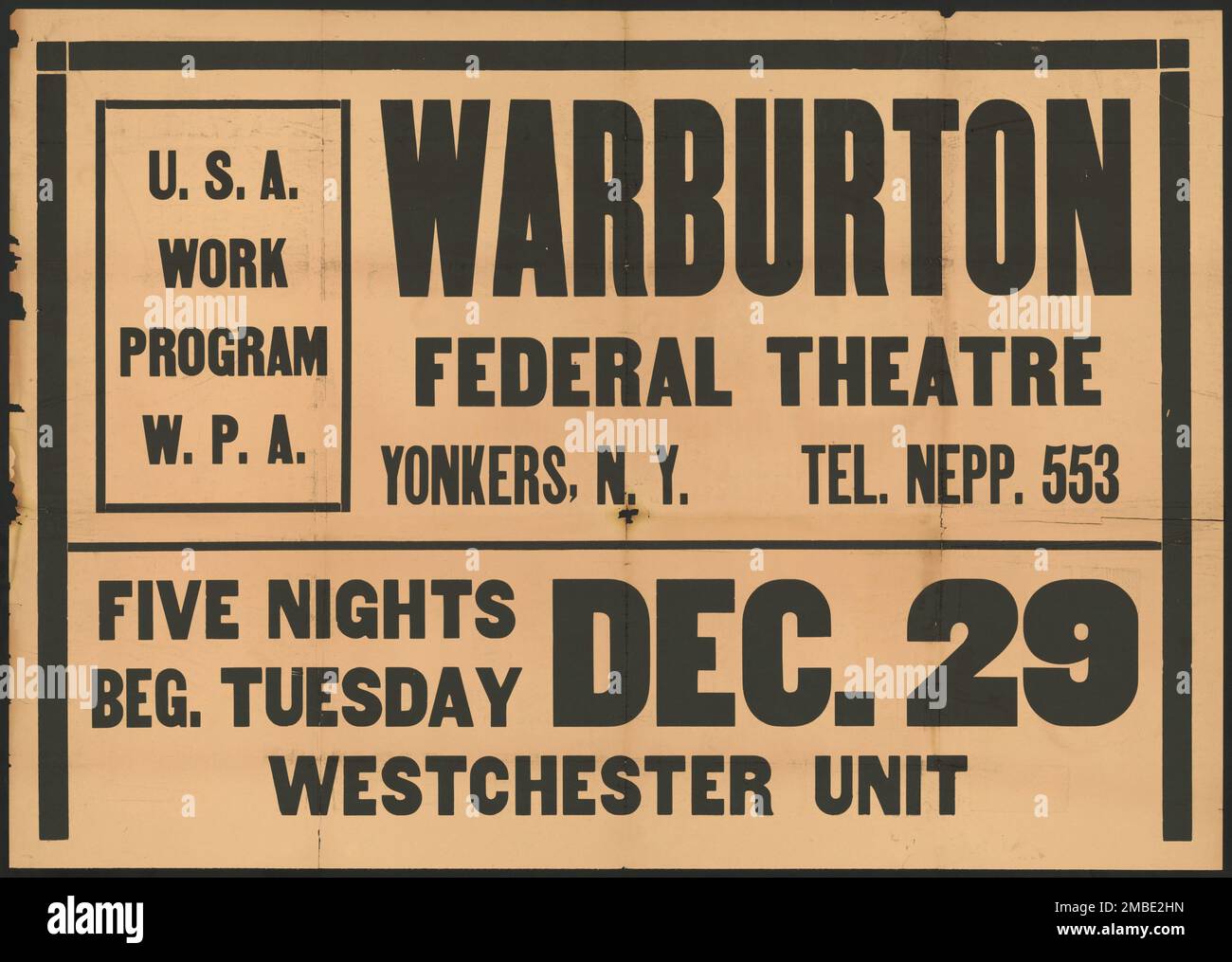 Another Language, New York City, [193-]. 'Warburton Federal Theatre ...
