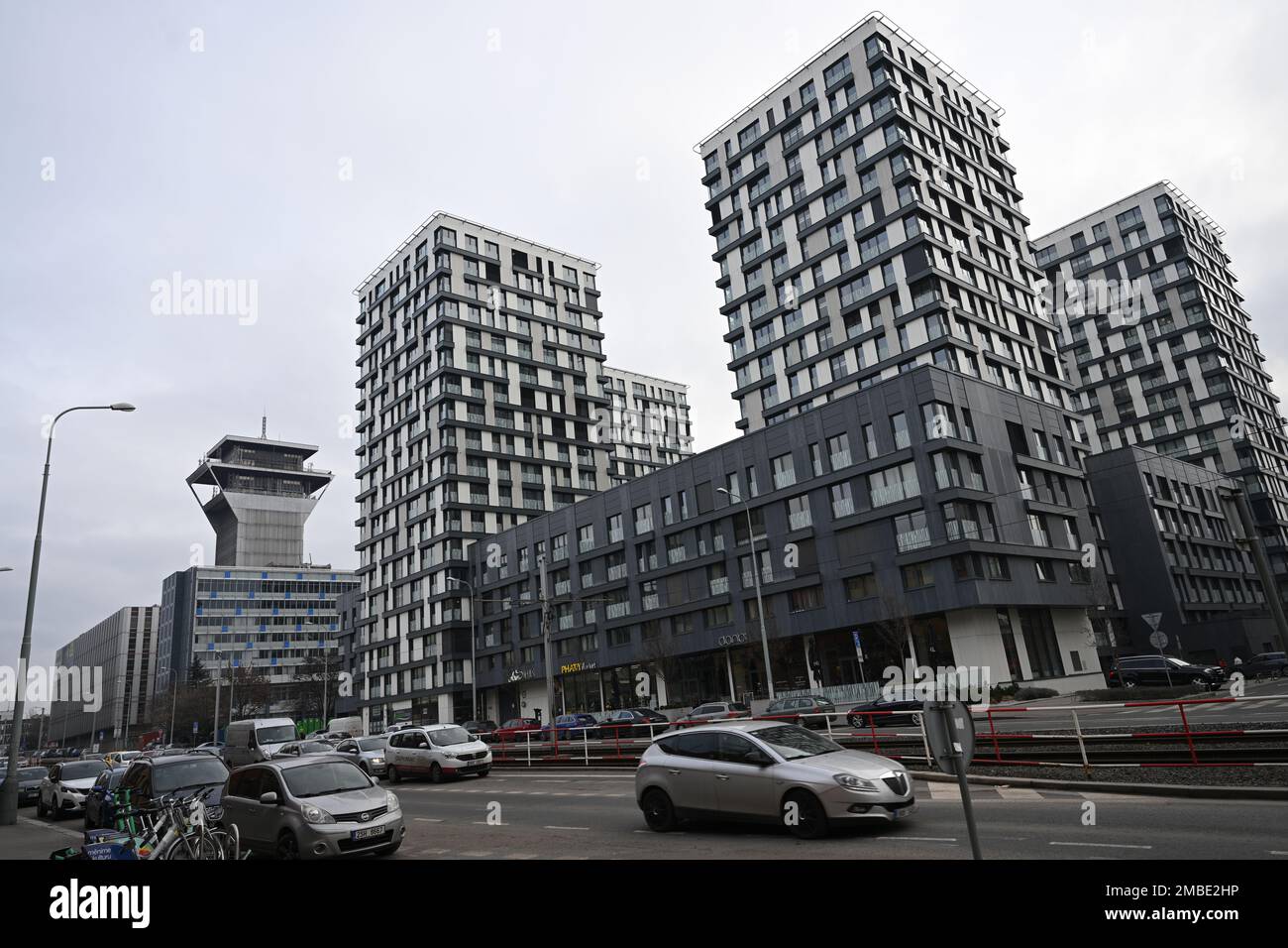 Prague, Czech Republic. 20th Jan, 2023. Residence Garden Towers ...