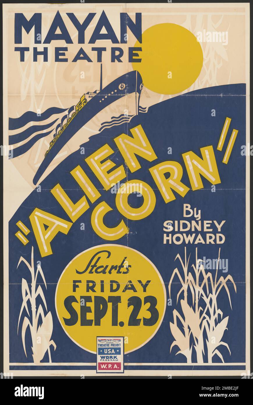 Alien Corn, [Los Angeles]. [193-]. 'Mayan Theatre - "Alien Corn" - By ...