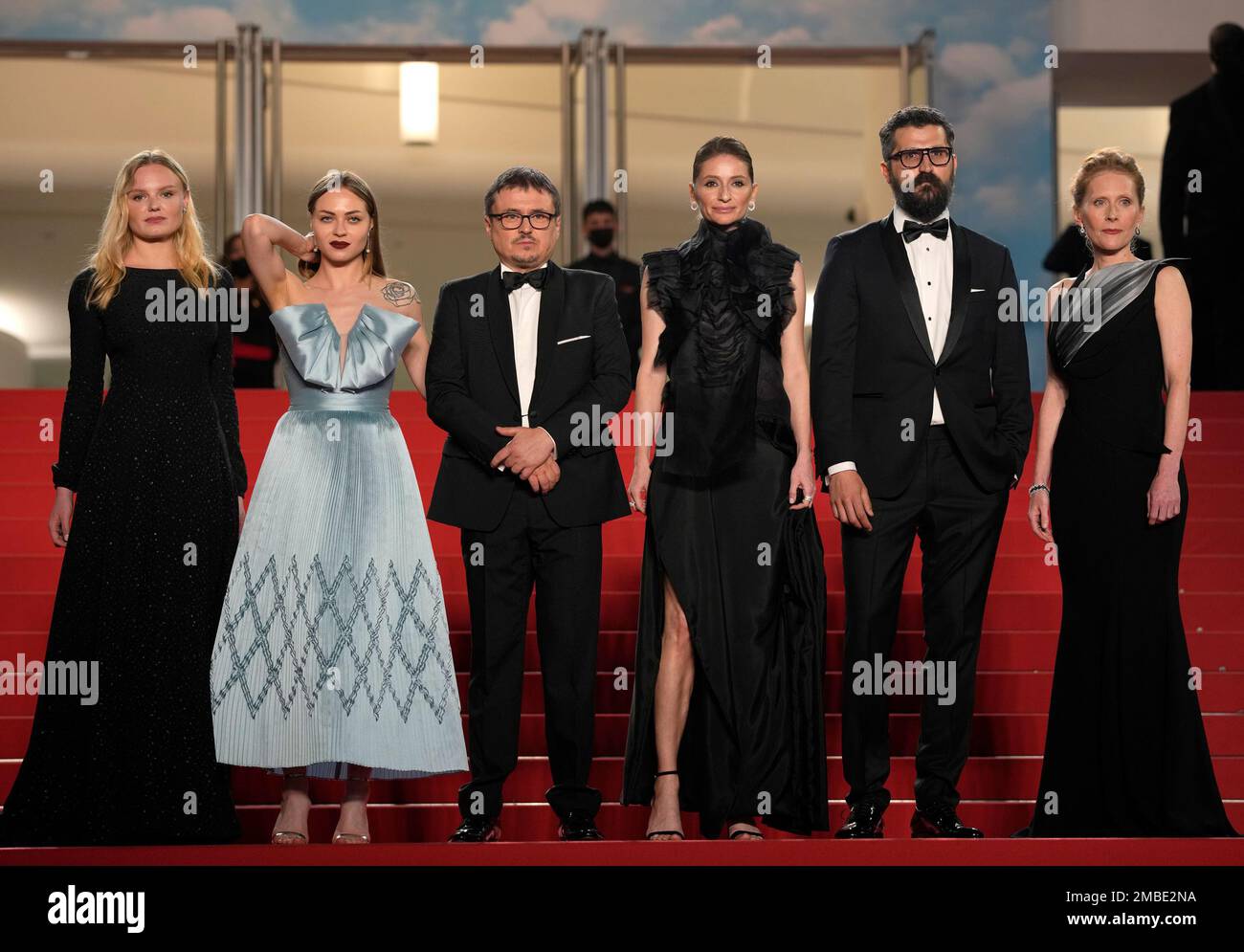 Maria Dragus, from left, Macrina Barladeanu, director Cristian Mungiu ...