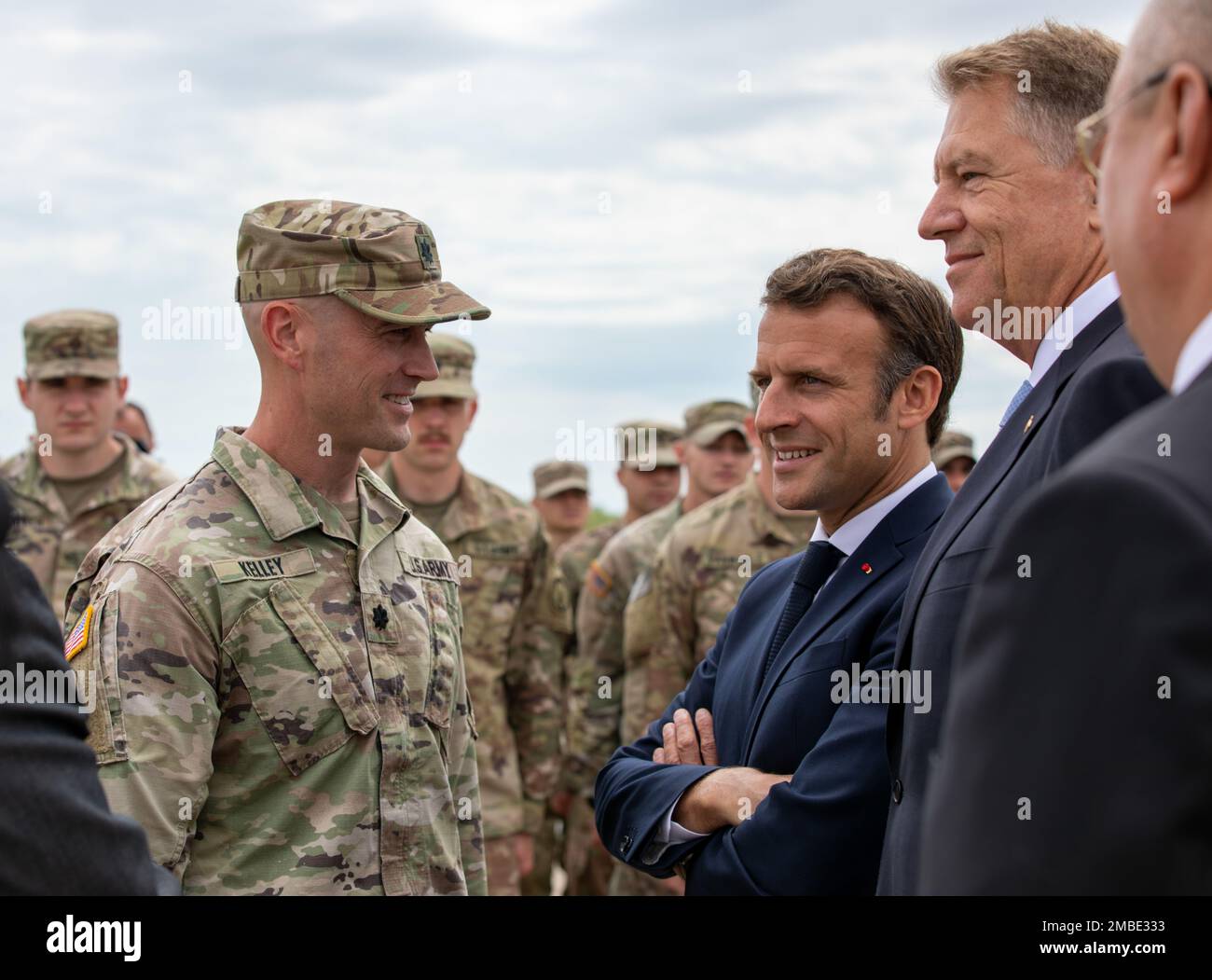 U.S. Army Lt. Col. Matthew Kelley, commander of 1st Battalion, 16th ...