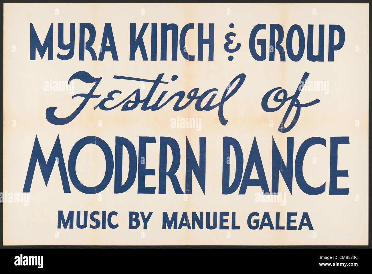 Festival of Modern Dance, [193-]. 'Myra Kinch & Group - Festival of ...