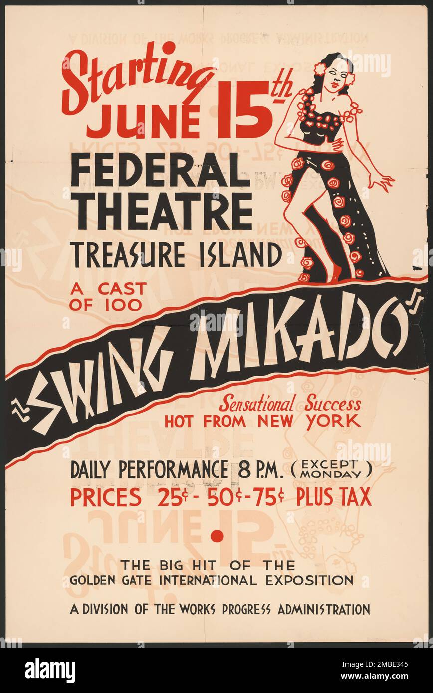 Swing Mikado, [193-]. 'Federal Theatre Treasure Island - A Cast of 100 ...