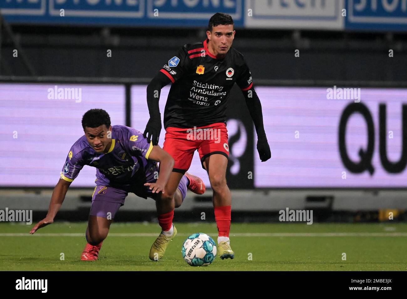 ROTTERDAM - (l-r), Brian Plat of FC Volendam, Couhaib Driouech of ...