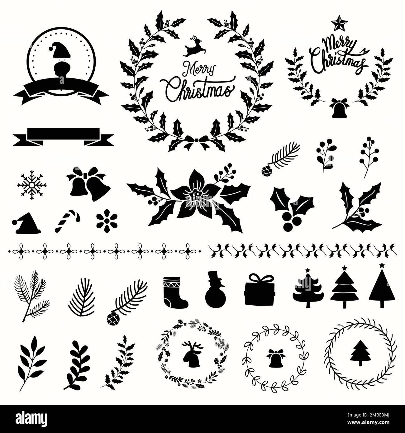 set of chrismast icon for your design Stock Vector Image & Art - Alamy