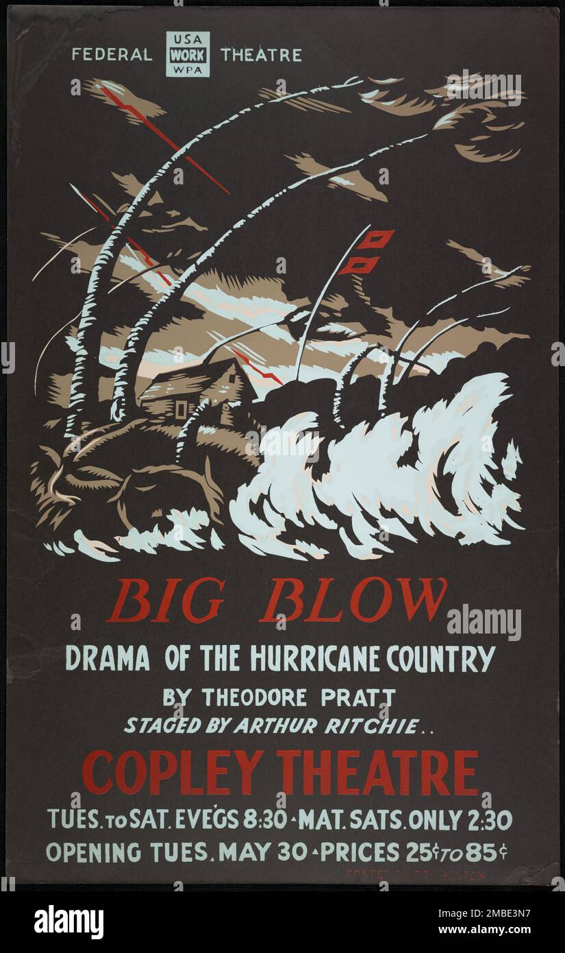 Big Blow, Boston, 1939. 'Big Blow - Drama of the Hurricane Country - by ...