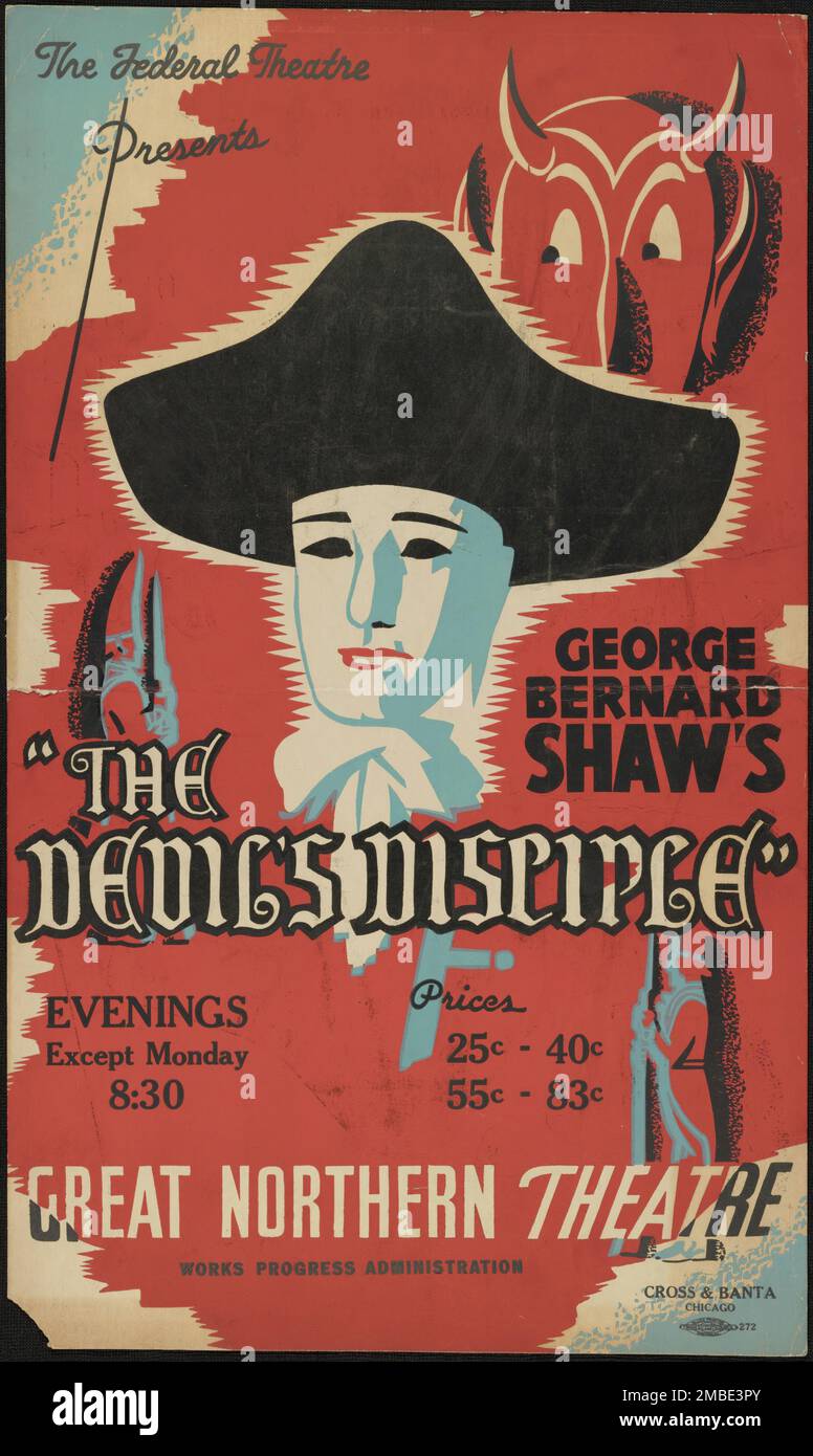 The Devil's Disciple, Chicago, 1937. 'George Bernard Shaw's "The Devil ...