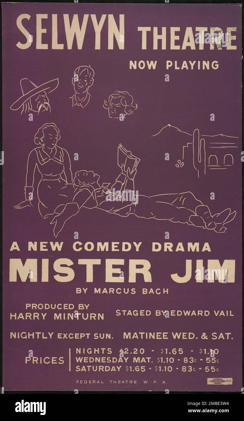 Mister Jim, Chicago, 1938. 'Selwyn Theatre - Now Playing - A New Comedy ...