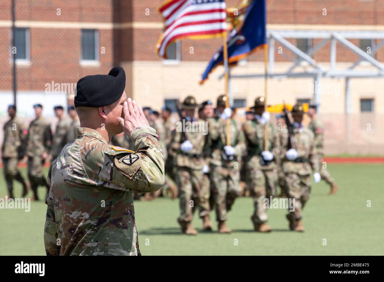 U.S. Army Lt. Col. Jason Brubaker, incoming commander of 1st Battalion ...