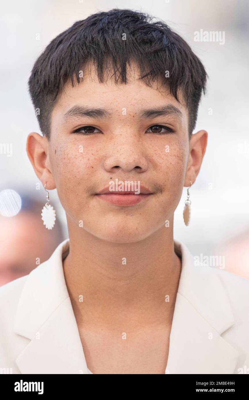 LaDainian Crazy Thunder poses for photographers at the photo call for ...