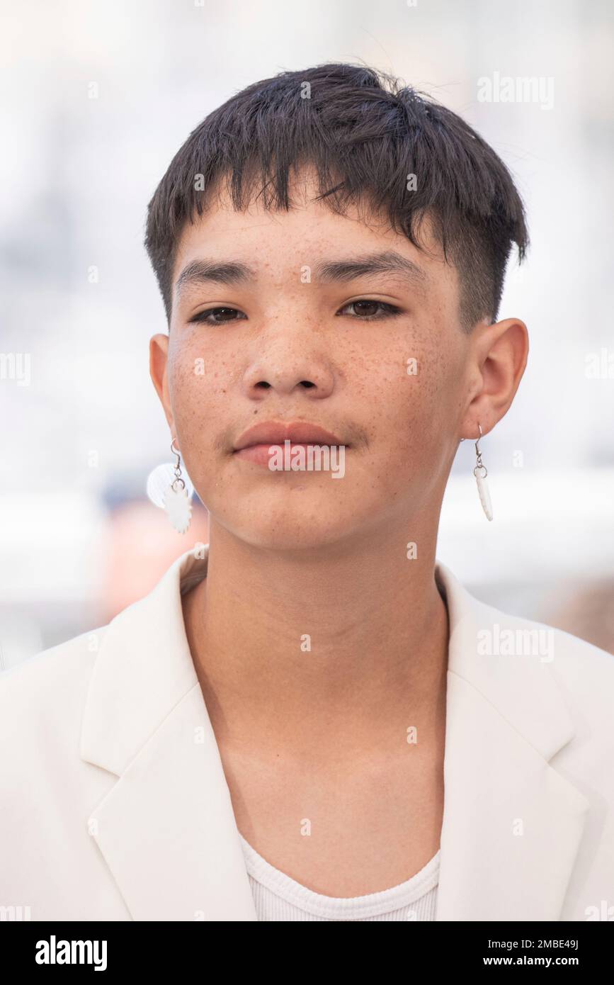 LaDainian Crazy Thunder poses for photographers at the photo call for ...