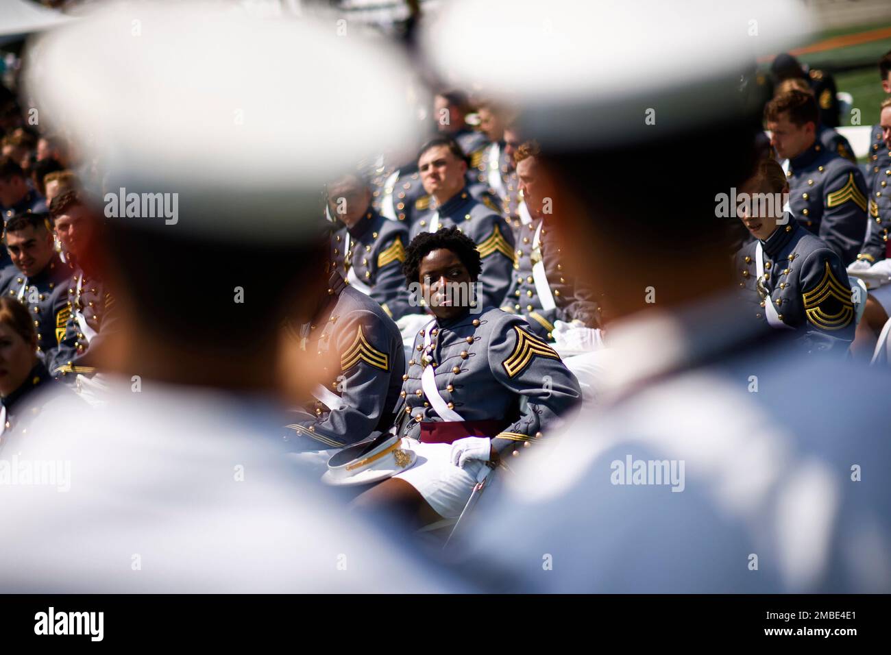 United States Military Academy graduating cadets attend their ...