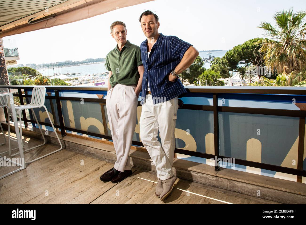 Sean Harris, left and Joel Edgerton pose for portrait photographs for ...