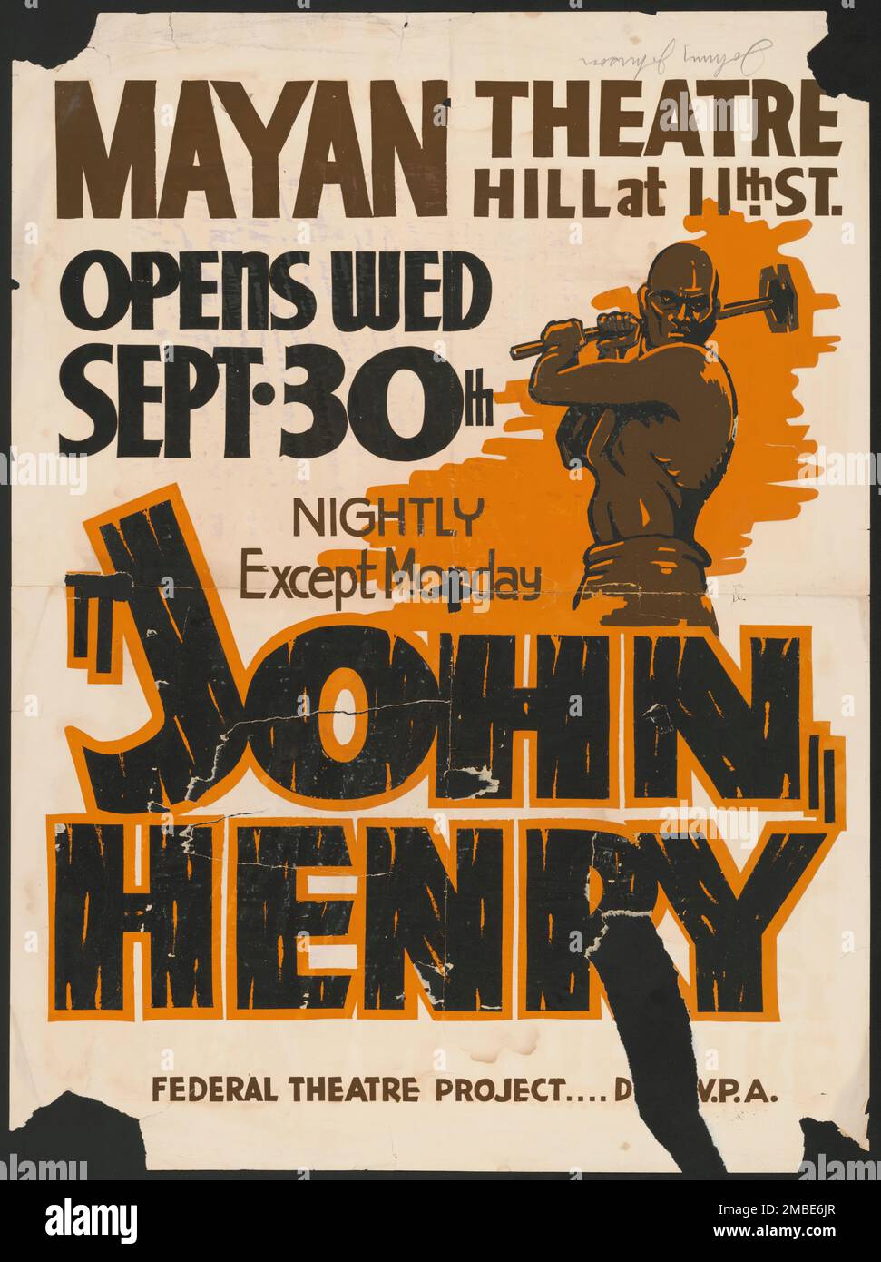 John Henry, Los Angeles, 1936. 'Mayan Theatre..."John Henry" - Federal ...