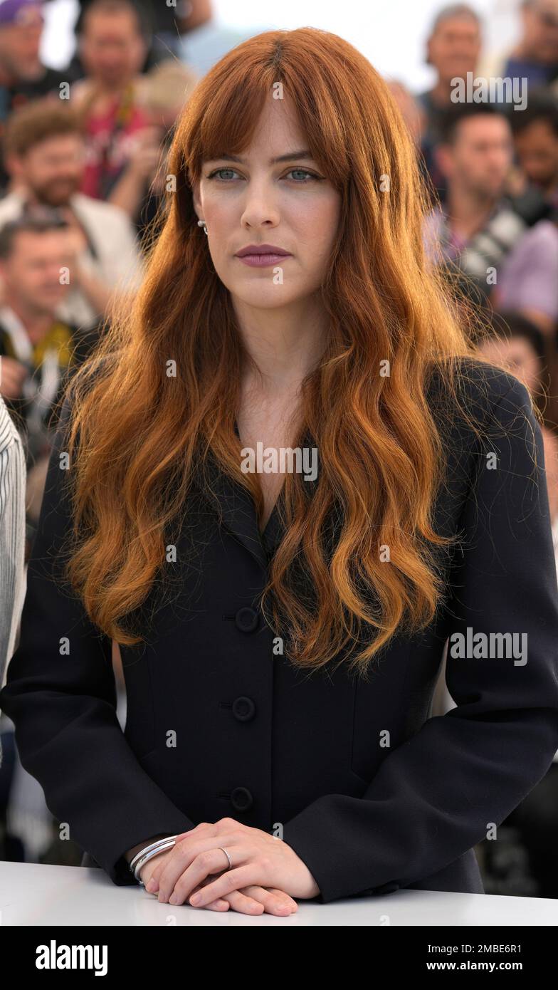 Riley Keough poses for photographers at the photo call for the film ...