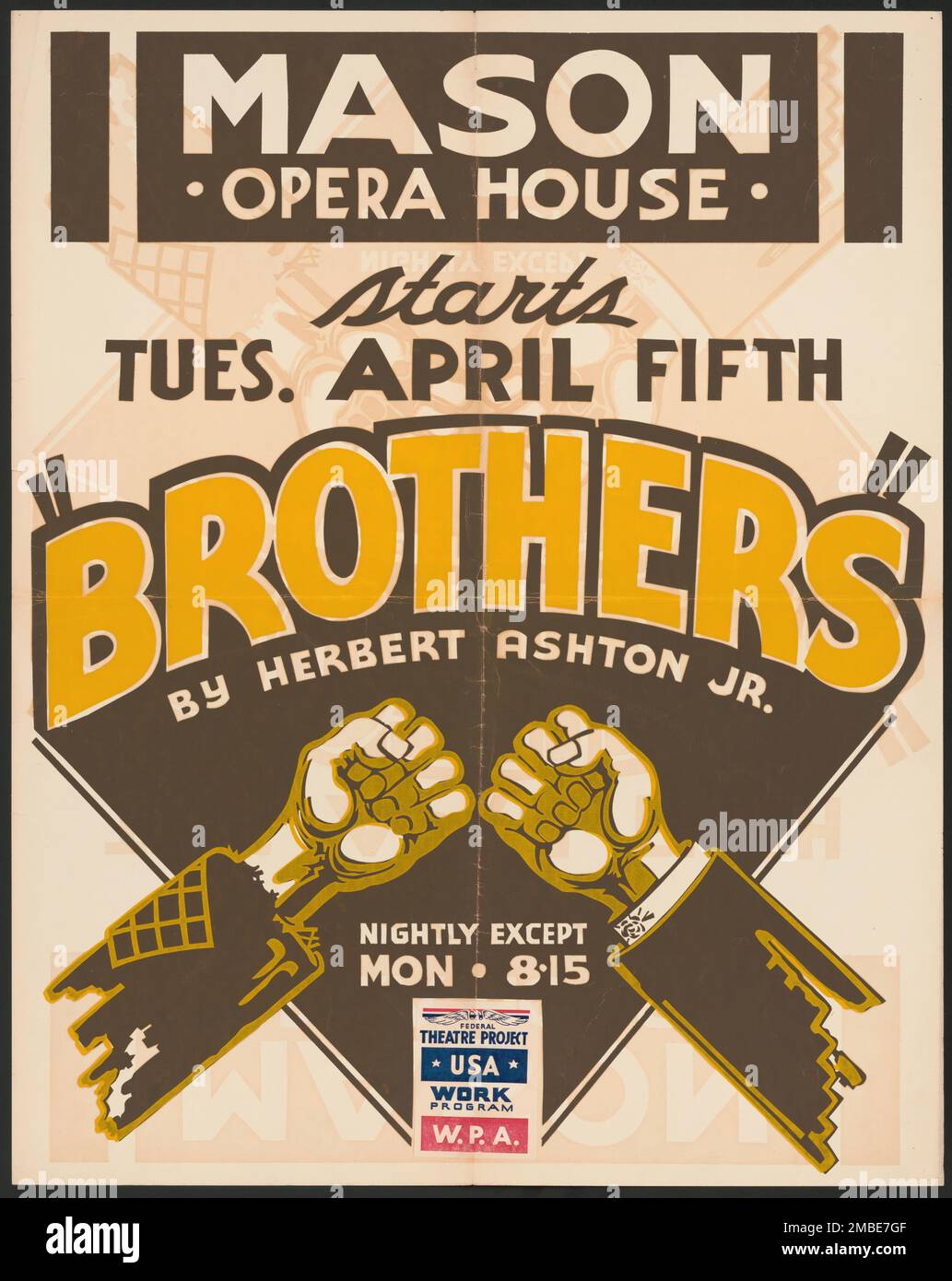 Brothers, Los Angeles, 1938. 'Mason Opera House..."Brothers" - by ...