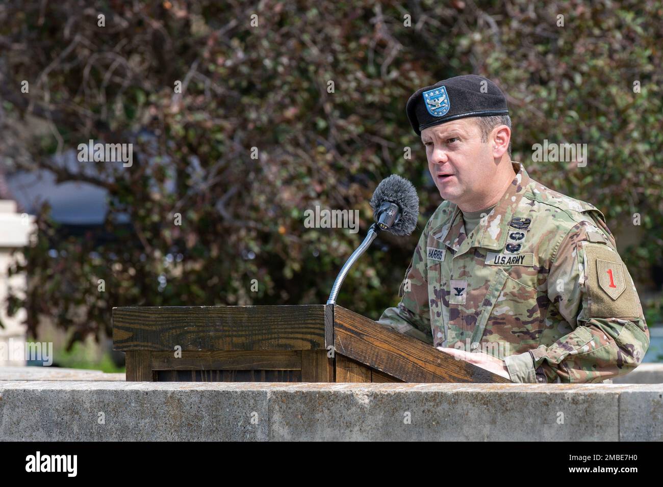 U.S. Army Col. Brian Harris, the commander of the 2nd Armored Brigade ...