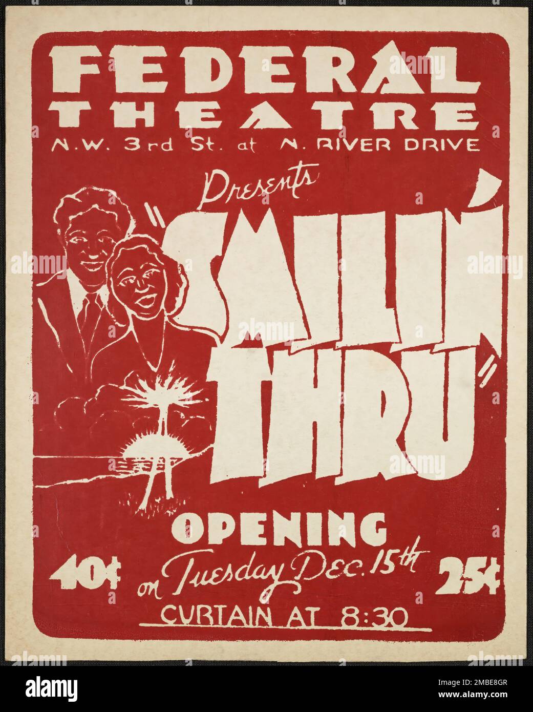 Smilin' Through, Miami, 1936. 'Federal Theatre...Presents "Smilin ...