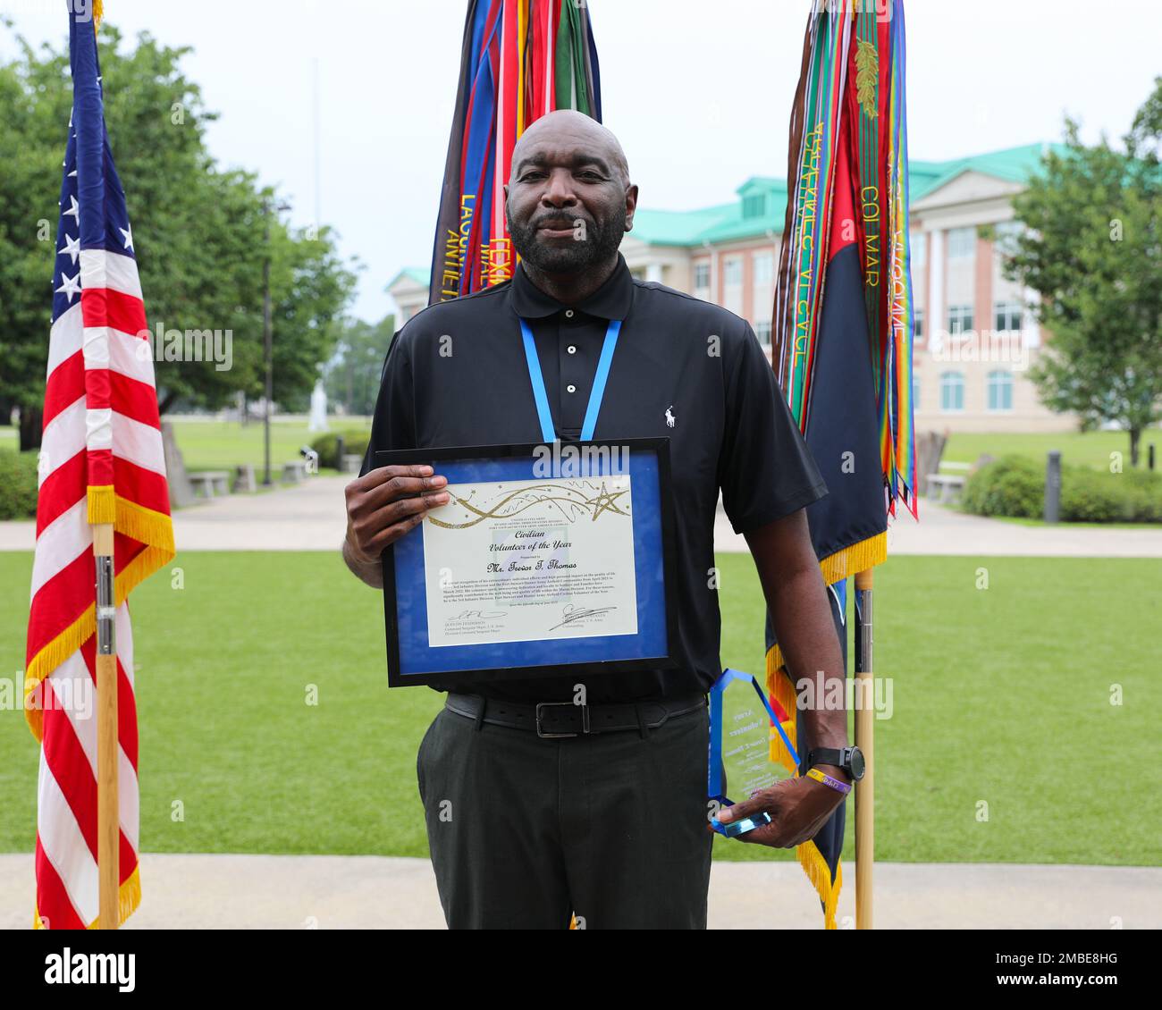Trevor T. Thomas wins the award for the Civilian of the Year during the ...
