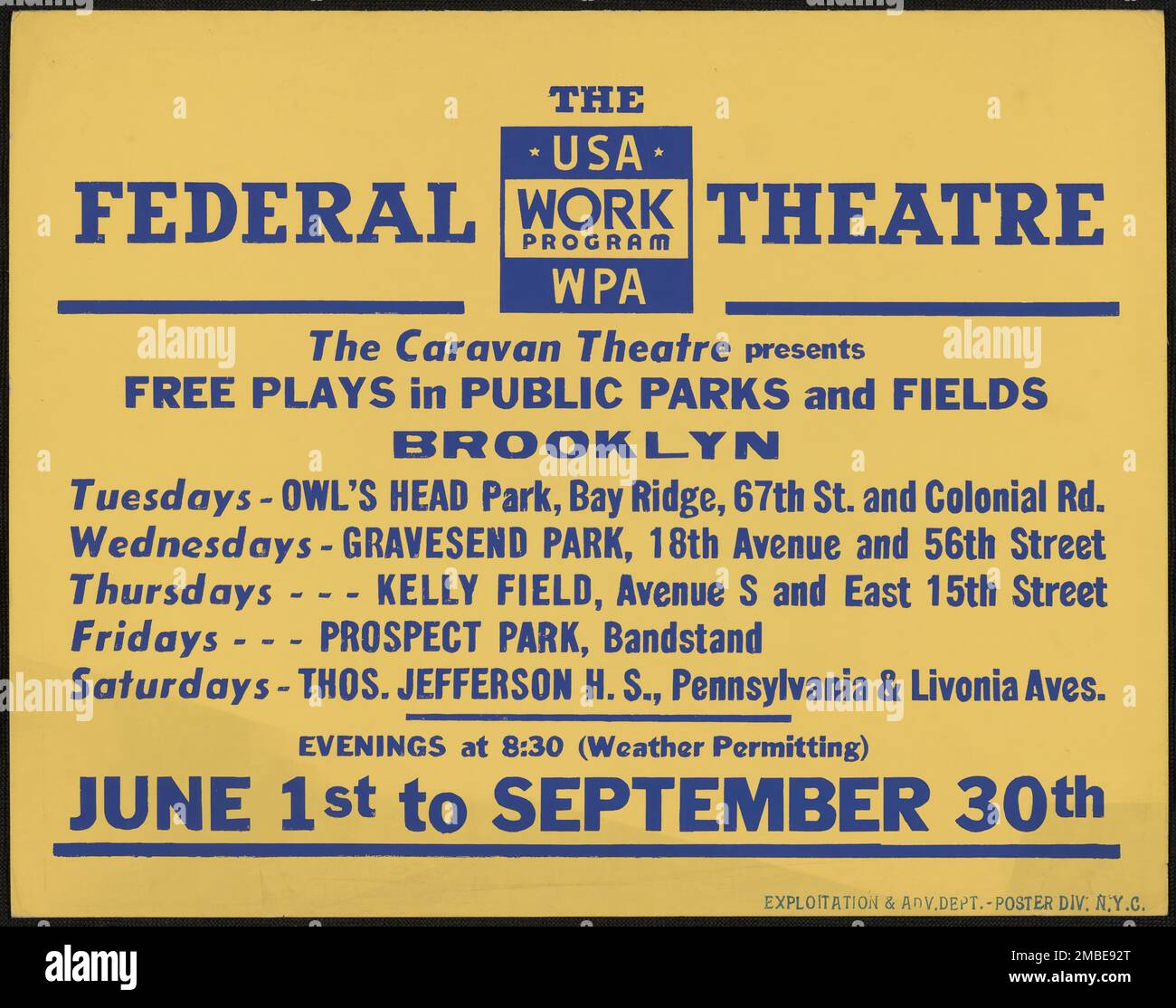 Caravan Theatre, New York, [1930s]. The Federal Theatre Project ...