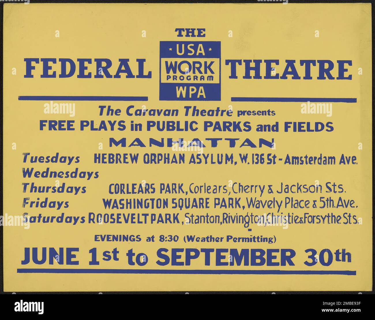 Caravan Theatre, New York, [1930s]. The Federal Theatre Project ...