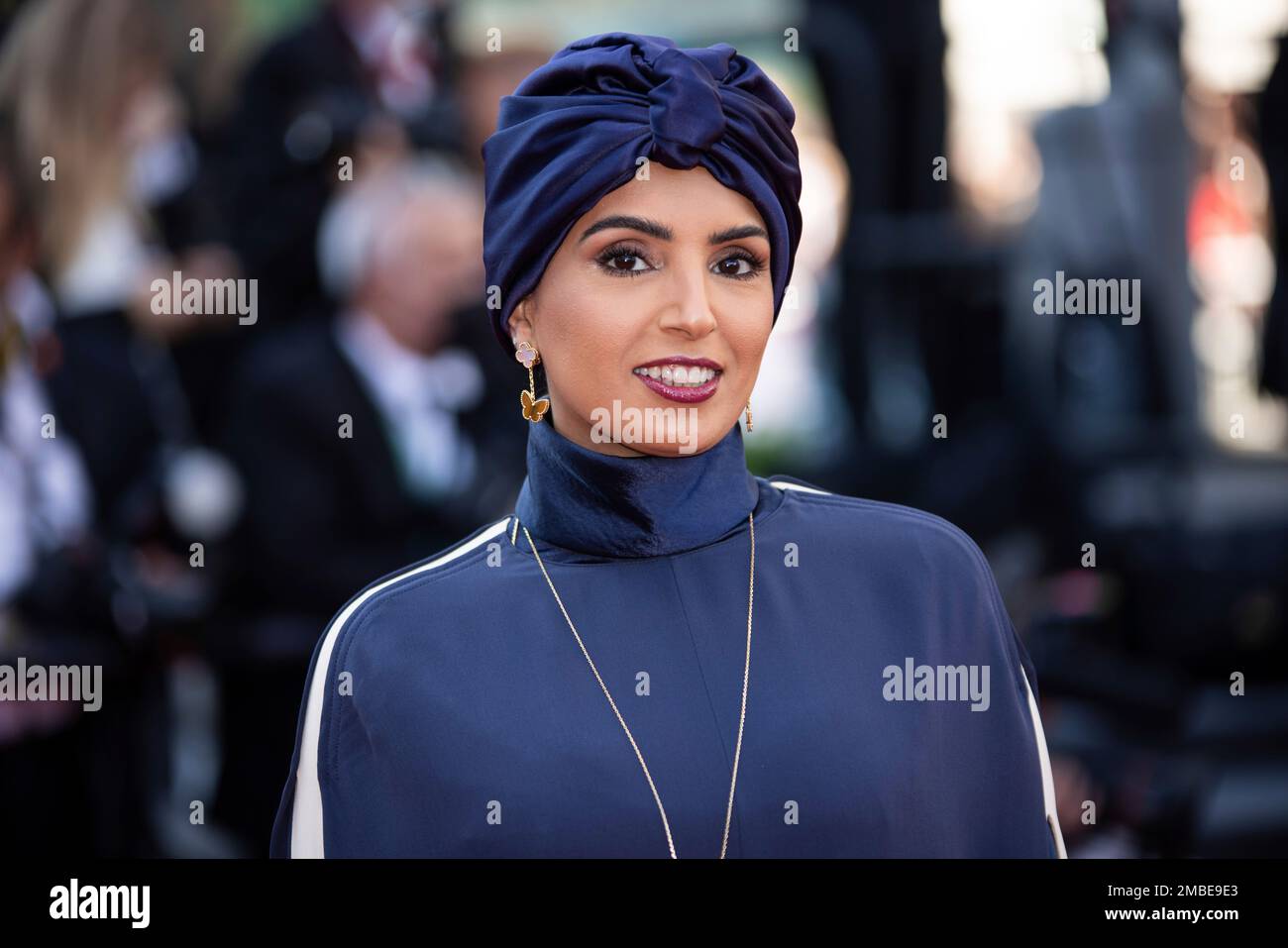 Fatma Al Remaihi poses for photographers upon arrival at the premiere ...