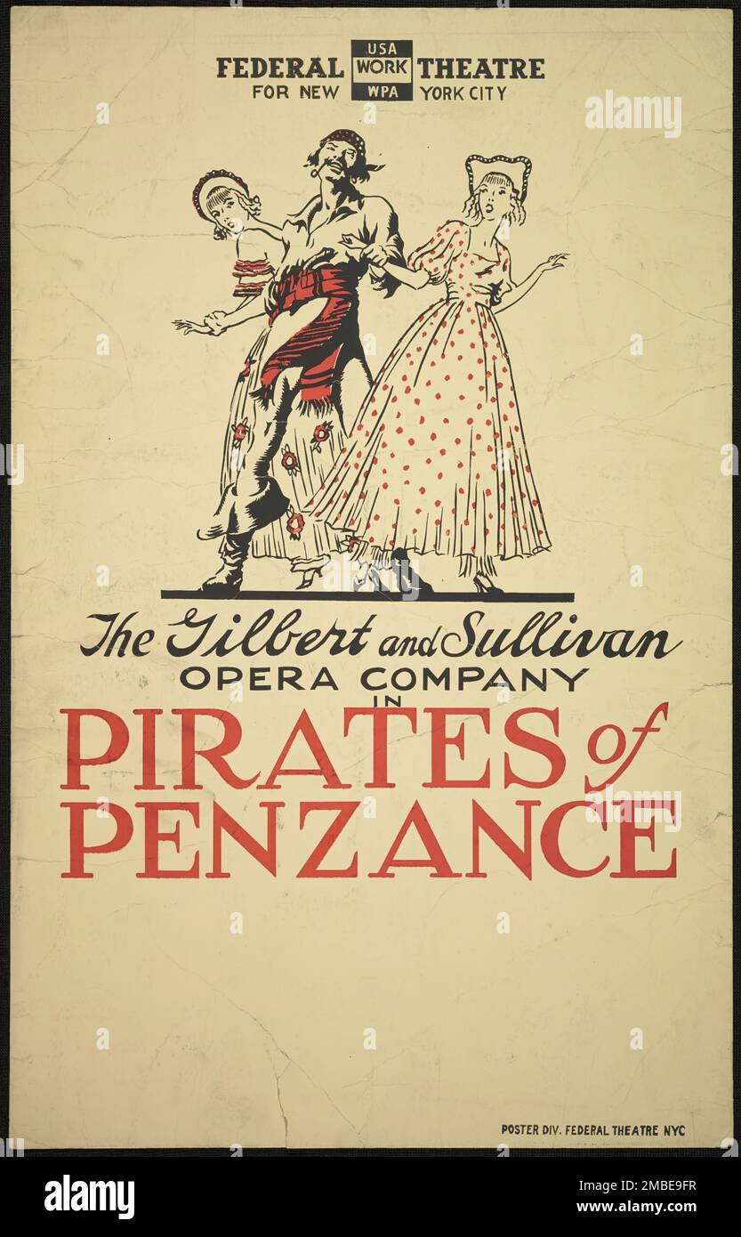 Pirates of Penzance, New York, [1930s]. The Federal Theatre Project ...