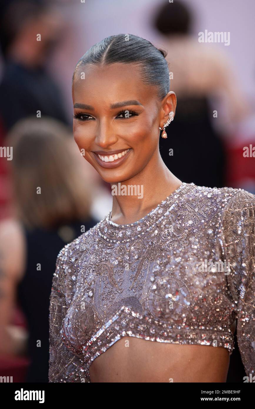 Jasmine Tookes poses for photographers upon arrival at the premiere of ...