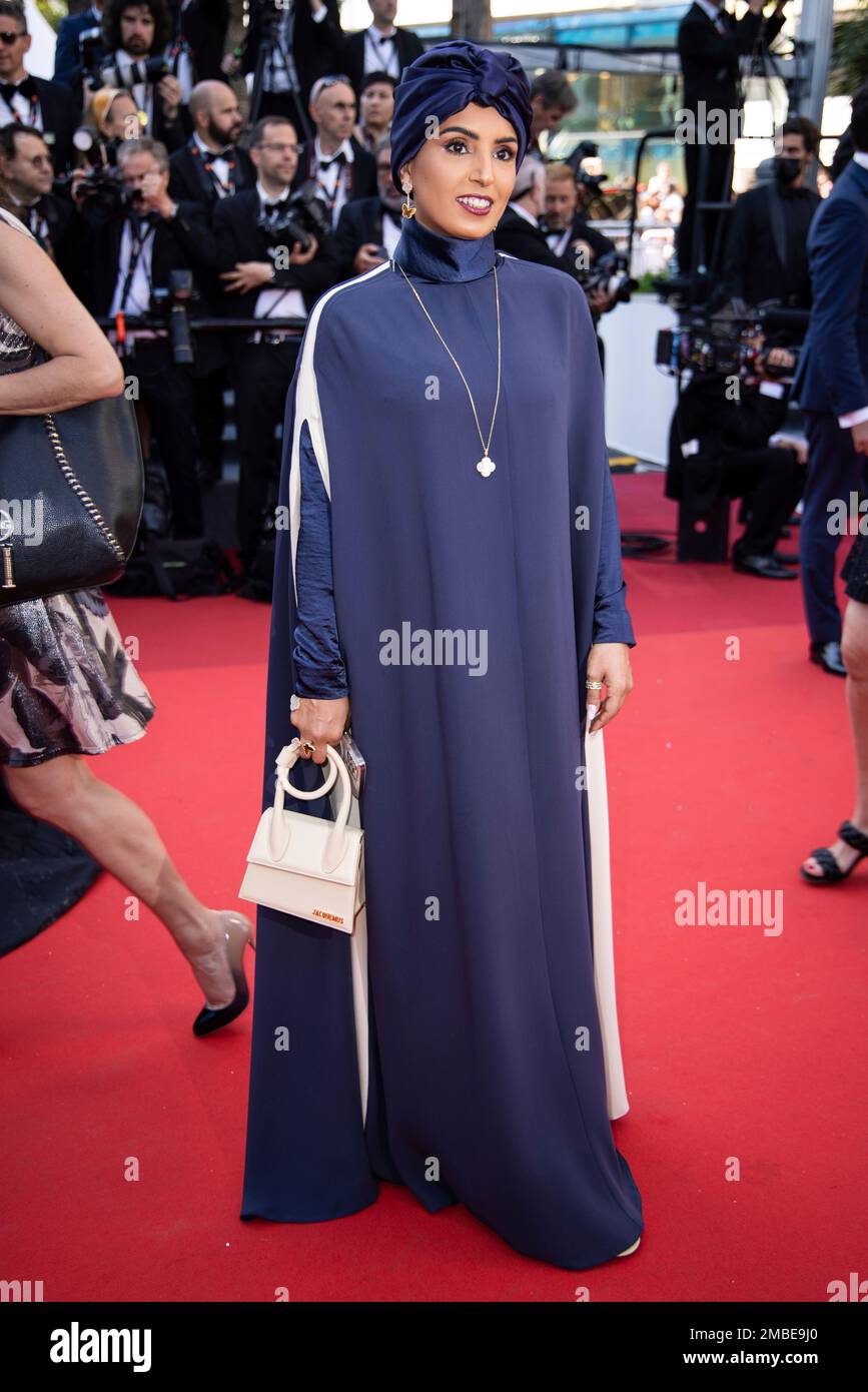Fatma Al Remaihi poses for photographers upon arrival at the premiere ...