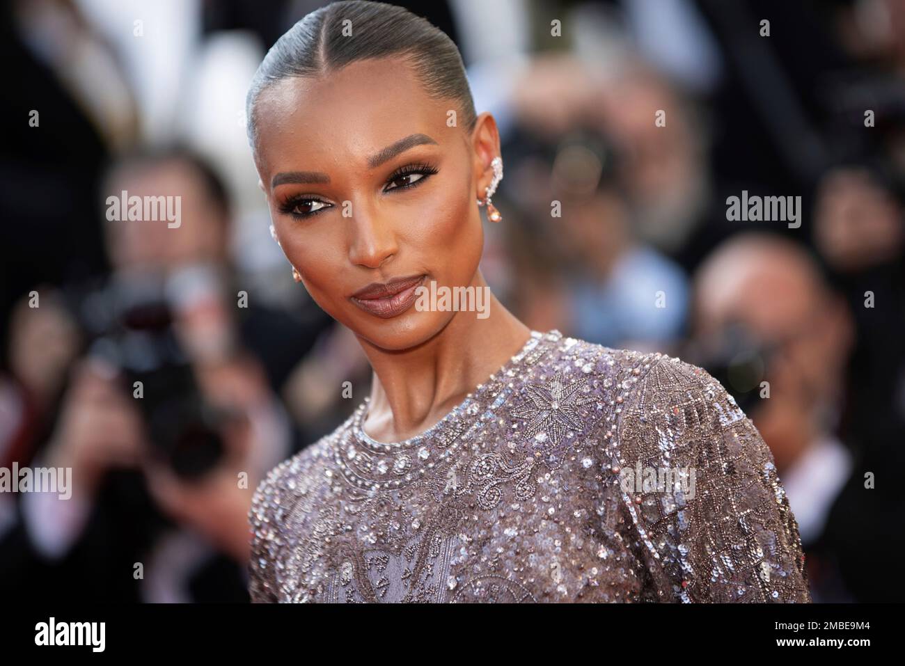 Jasmine Tookes poses for photographers upon arrival at the premiere of ...