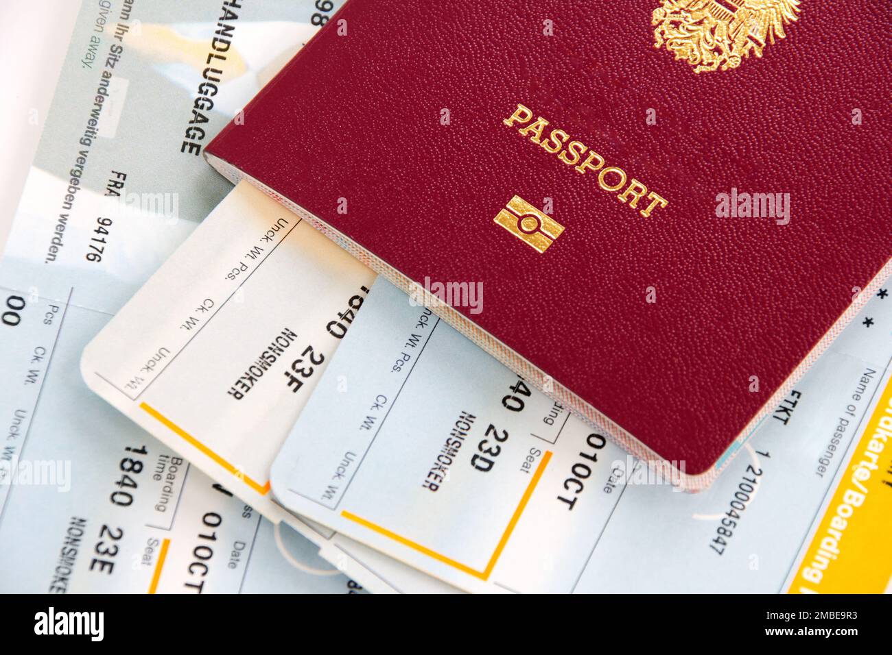 Passport and boarding cards Stock Photo - Alamy
